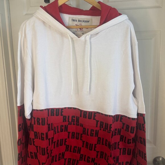 True Religion | Shirts | True Religion Xxl White Red Colorblock ...